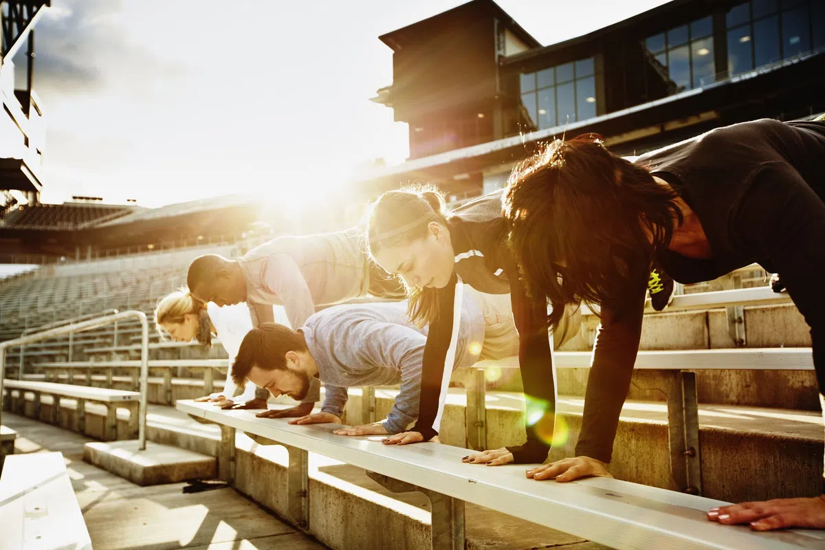 5 minuten push-up challenge voor een strak bovenlijf